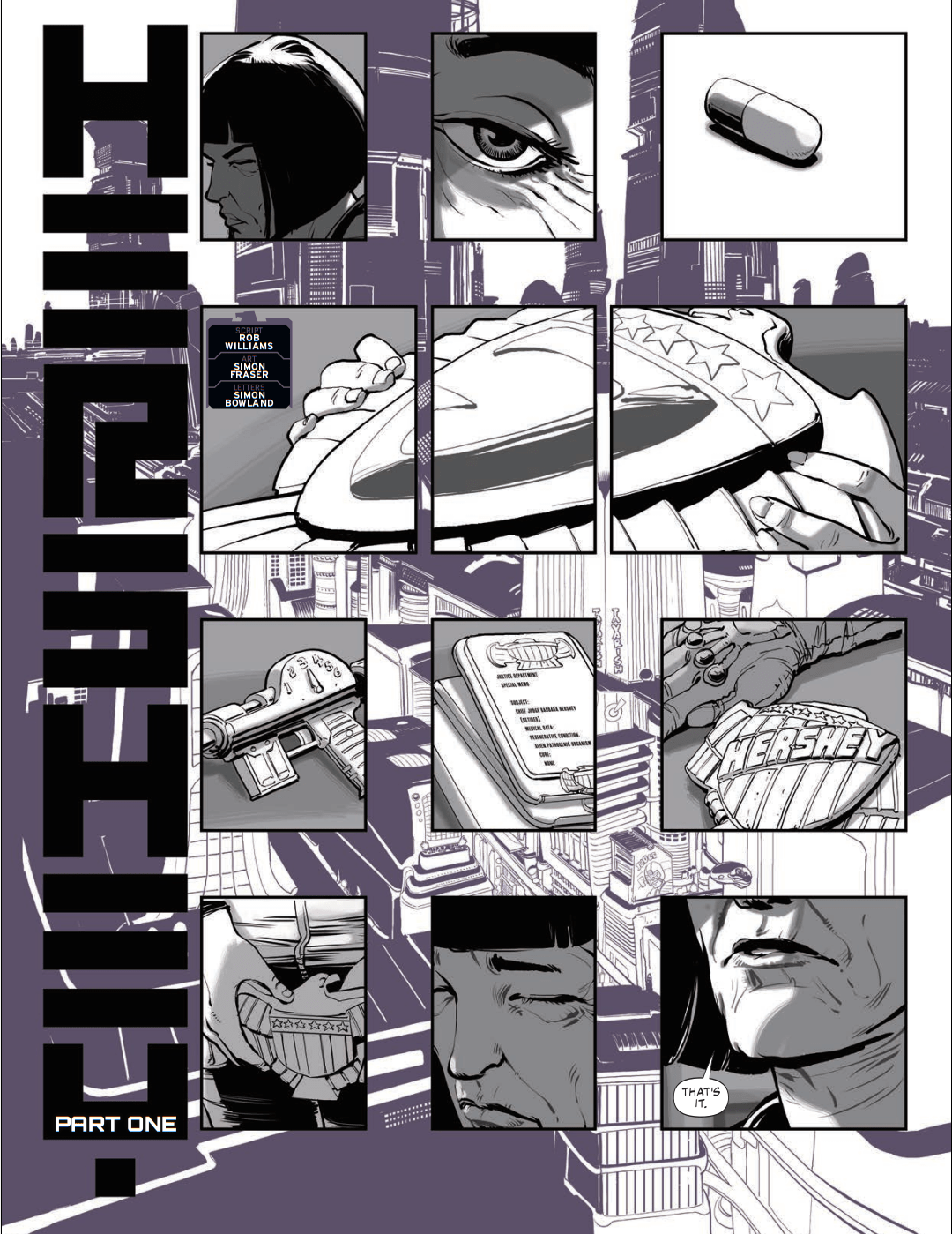 Judge Hershey is back in 2000AD – ComicScene magazine