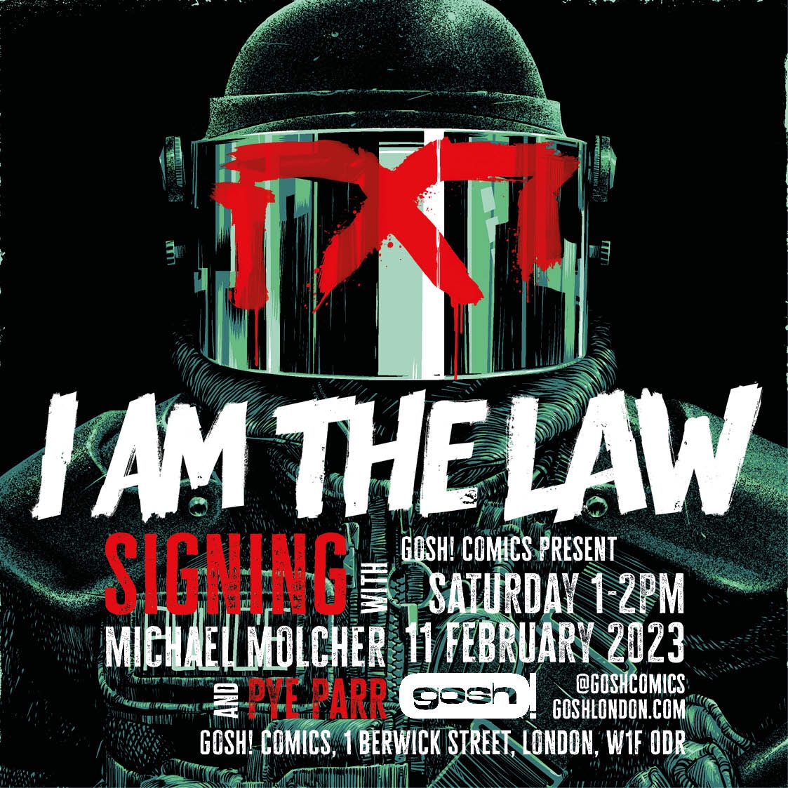 I Am The Law Book Signing For Gosh – ComicScene magazine