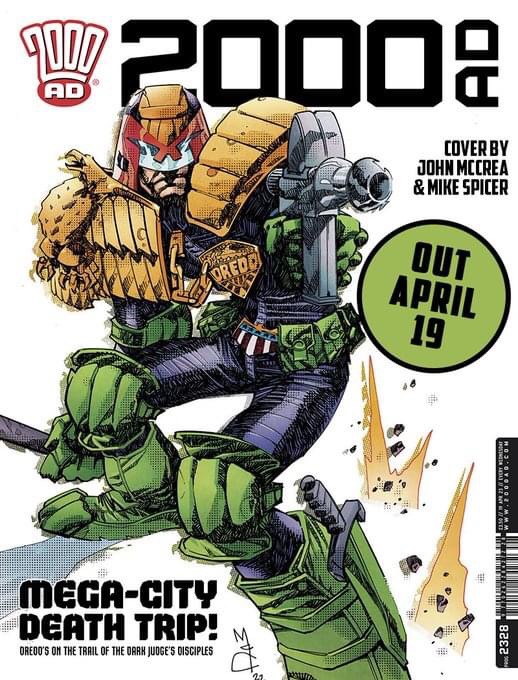 New 2000AD cover – ComicScene magazine
