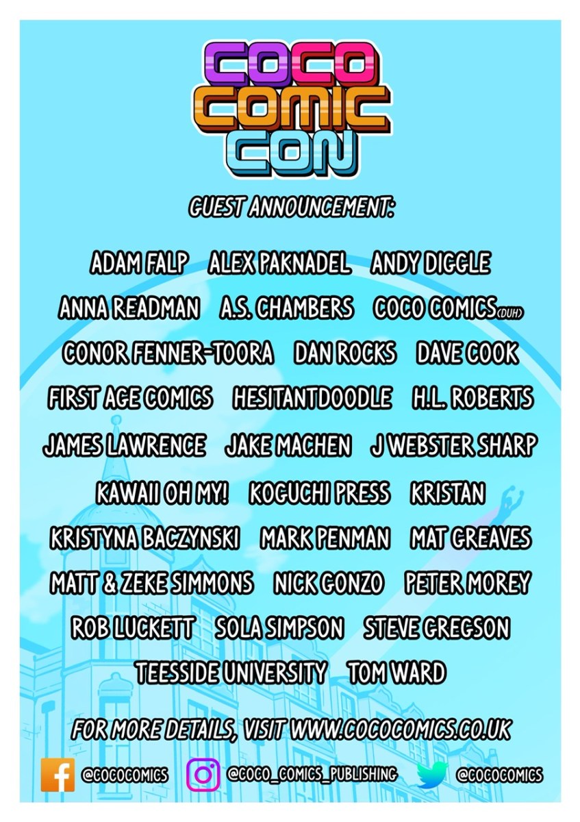 Final guest list for CoCo Comic Con – ComicScene
