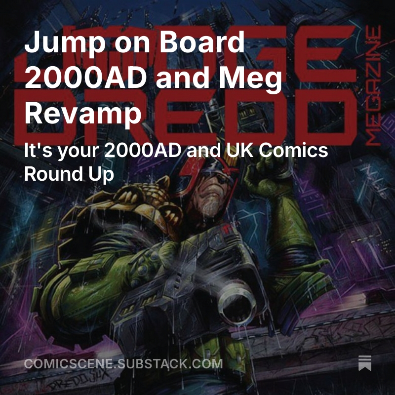 2000AD Jump on board and Meg Revamp – ComicScene magazine